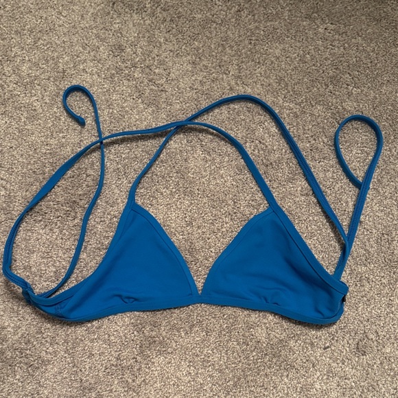 Jolyn Clothing | Swim | Blue Triangle Bikini Top | Poshmark